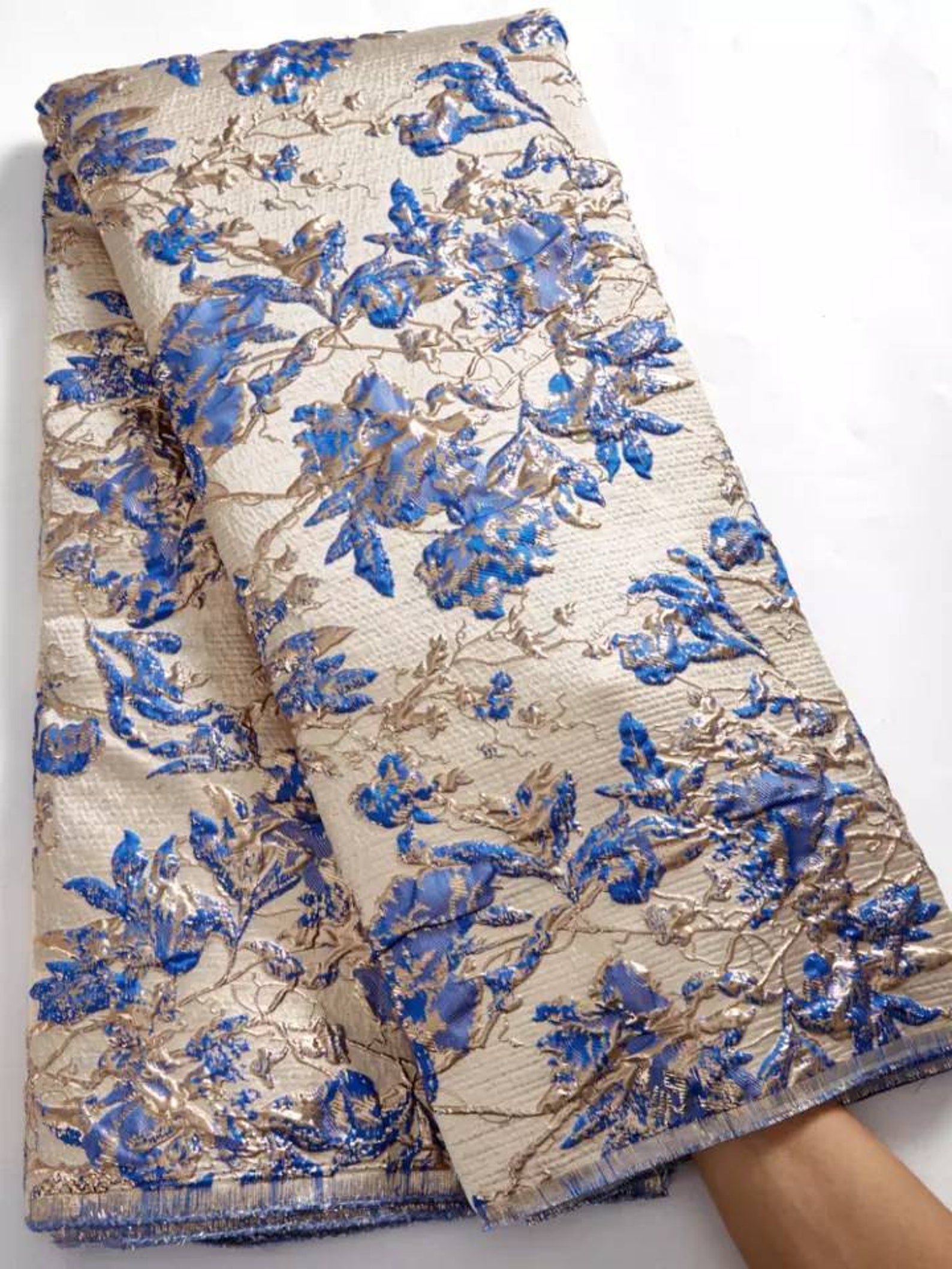 Latest High Quality Jacquard Brocade Lace Fabric Top Selling African ...