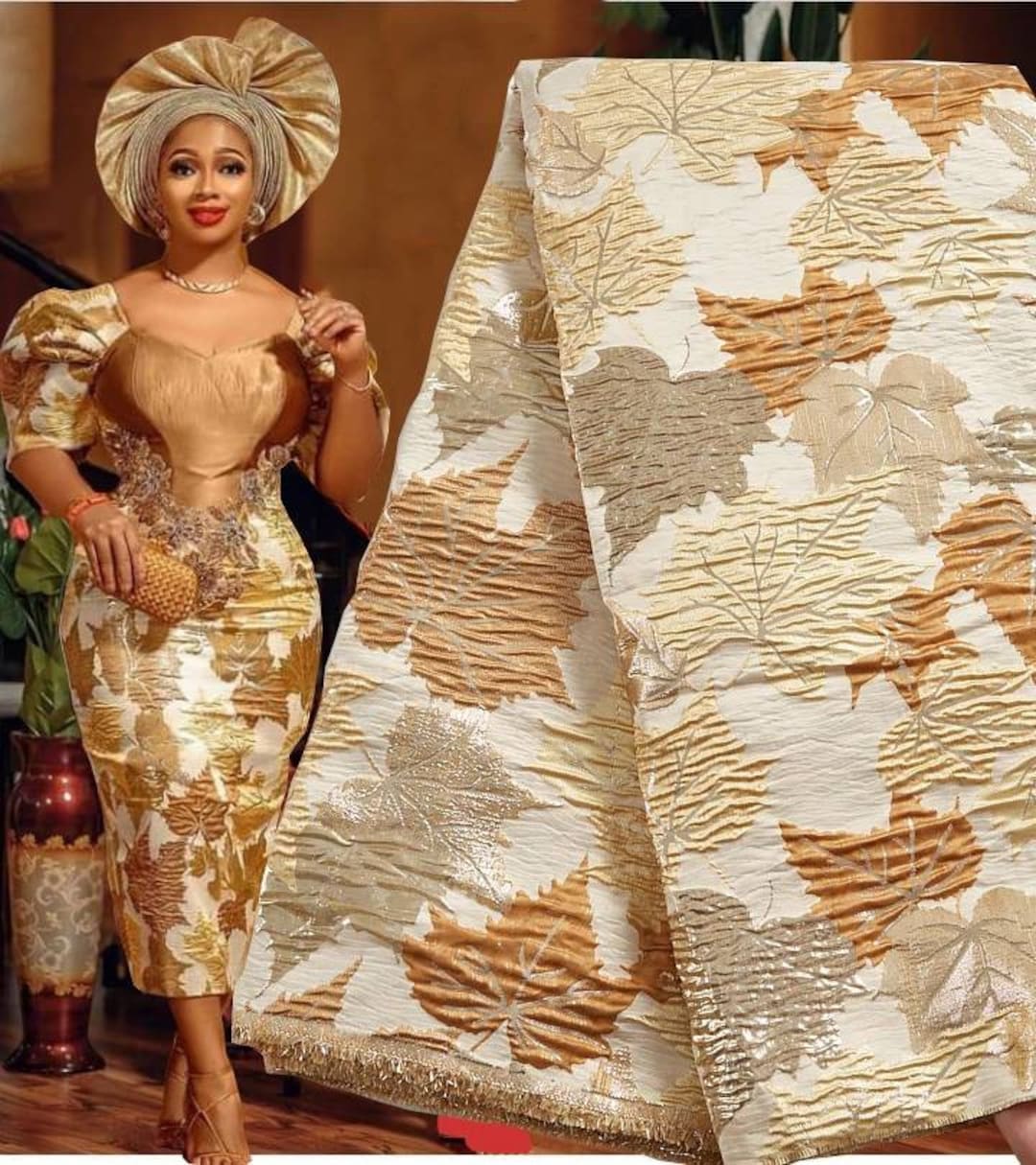Latest High Quality Fashion Jacquard Brocade Fabric African - Etsy