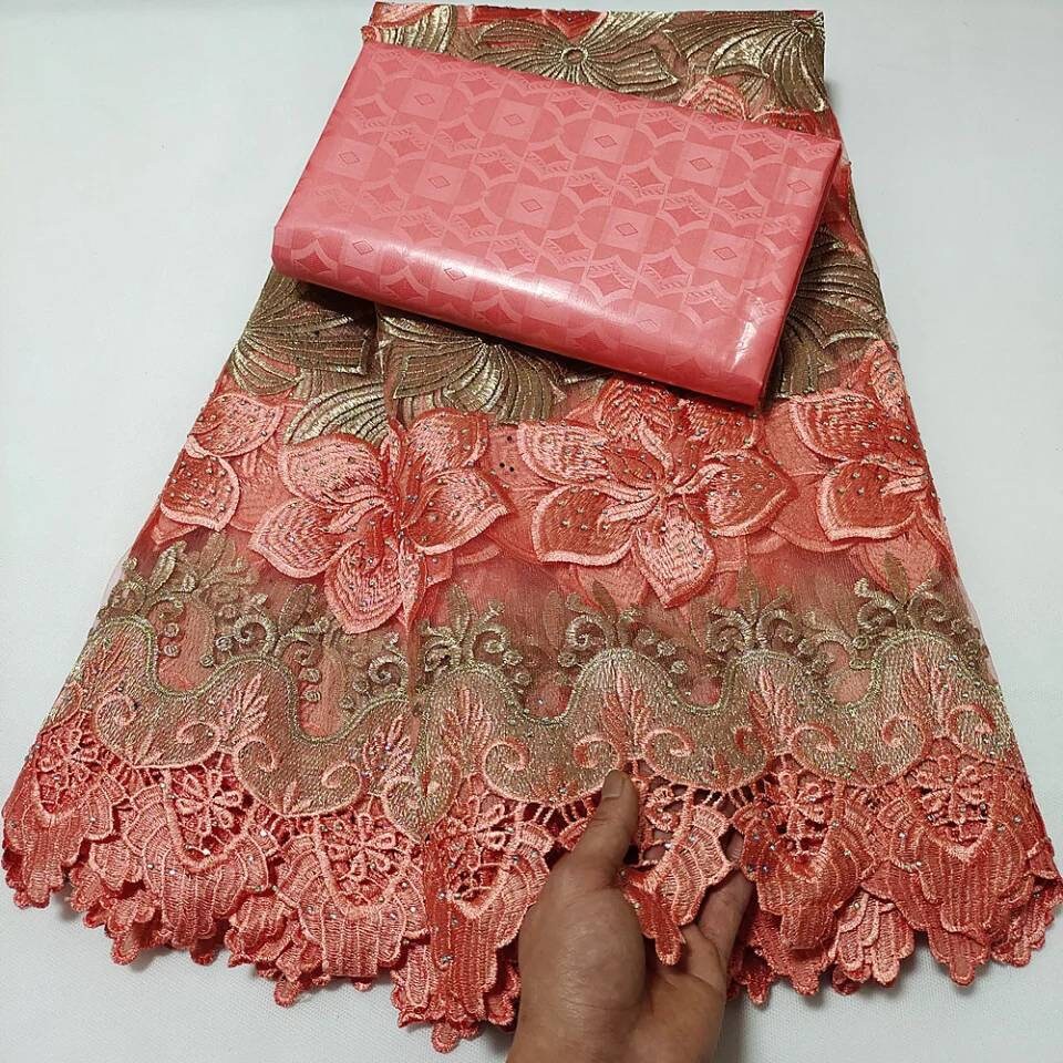 Latest Quality French Tulle Net Embroidered and Bazin Brode Net Fabrics ...