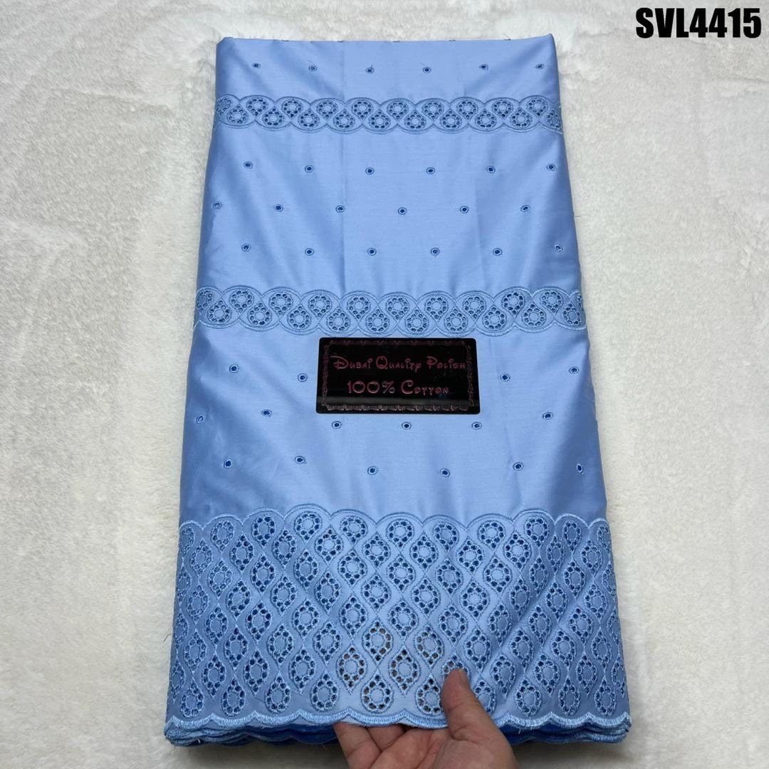 Top Quality Nigerian 100% Cotton Polish Satin Embroidery Fabric High ...