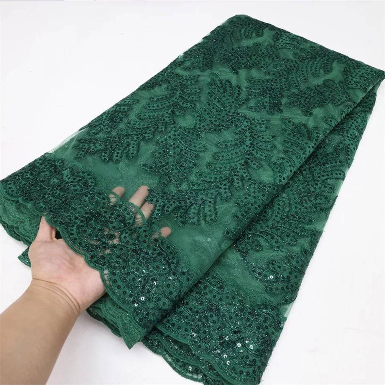 Water Soluble Milk Silk African Lace Fabric With Sequins 2023 - Etsy