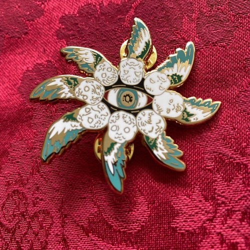 Seraphim Angel Enamel Pin - Etsy