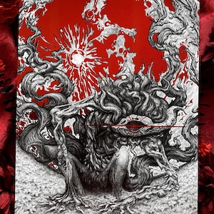Moon Presence - BLOODBORNE - 11" X 14" Red Foil Print - Etsy