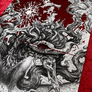 Moon Presence BLOODBORNE 11 X 14 Red Foil Print - Etsy