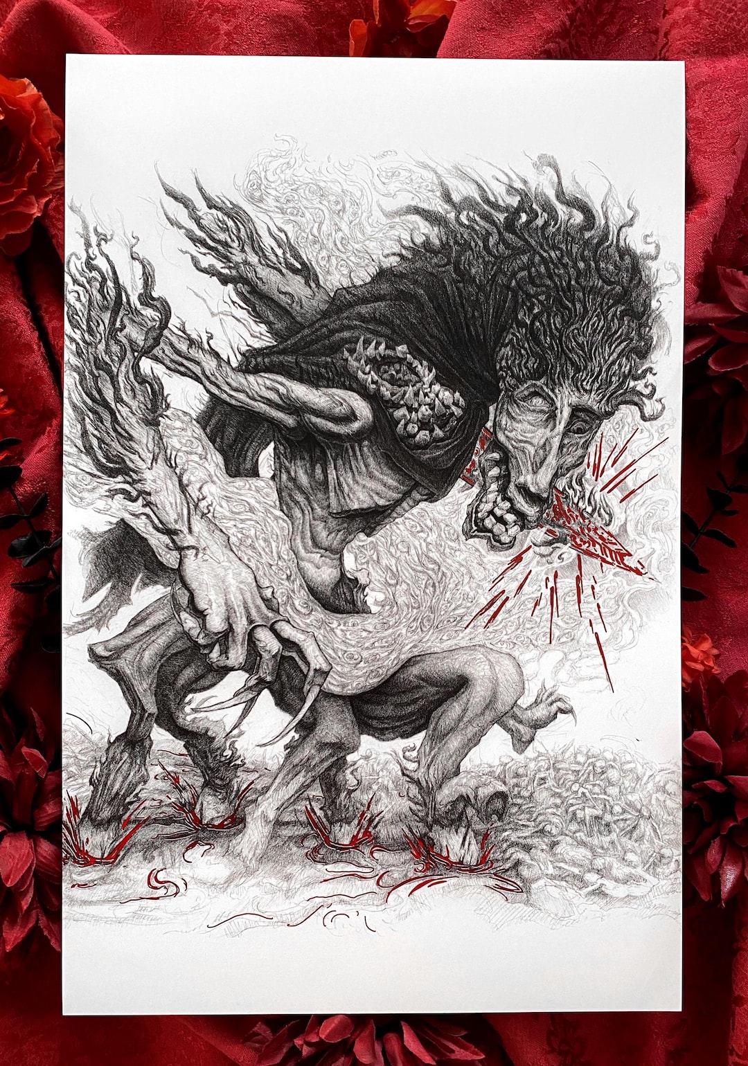 Ludwig - BLOODBORNE - 11" X 17" Red Foil Print - Etsy