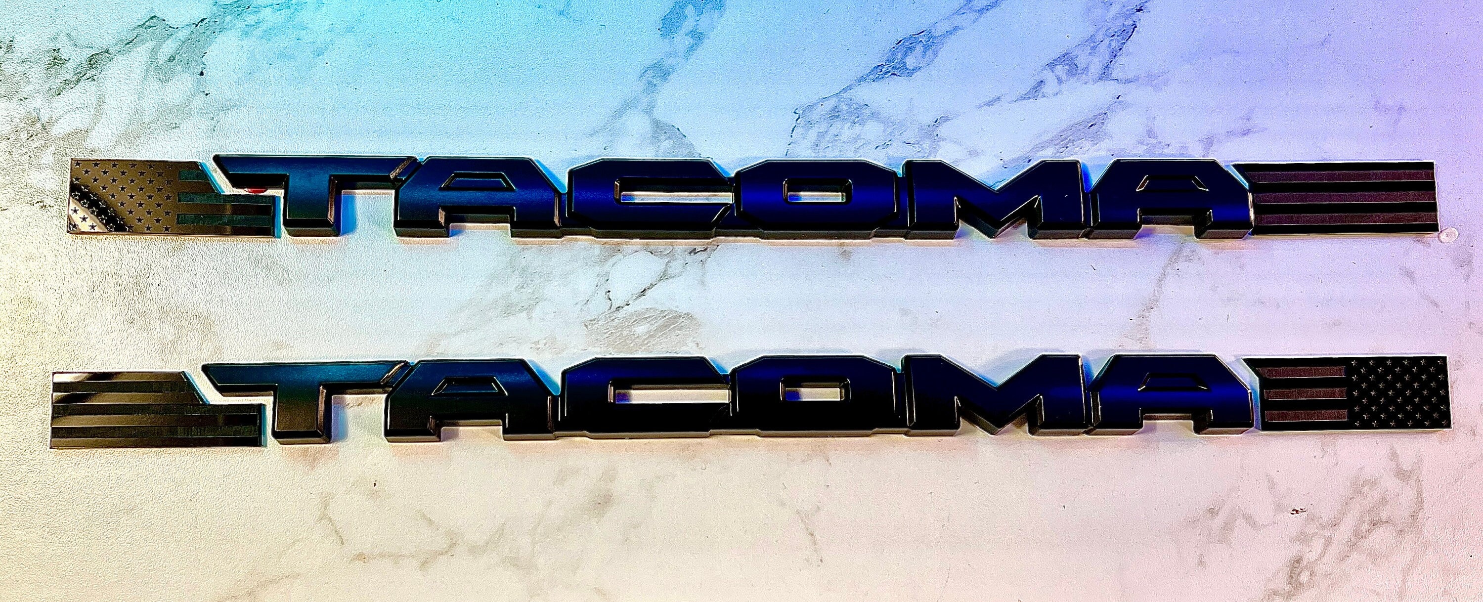 Us Flag Toyota Tacoma Acrylic Door Logo Set: American Flag set - Etsy