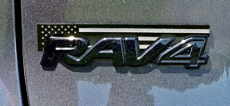 Us Flag Toyota Rav 4 Acrylic Logo Topper: America - Etsy