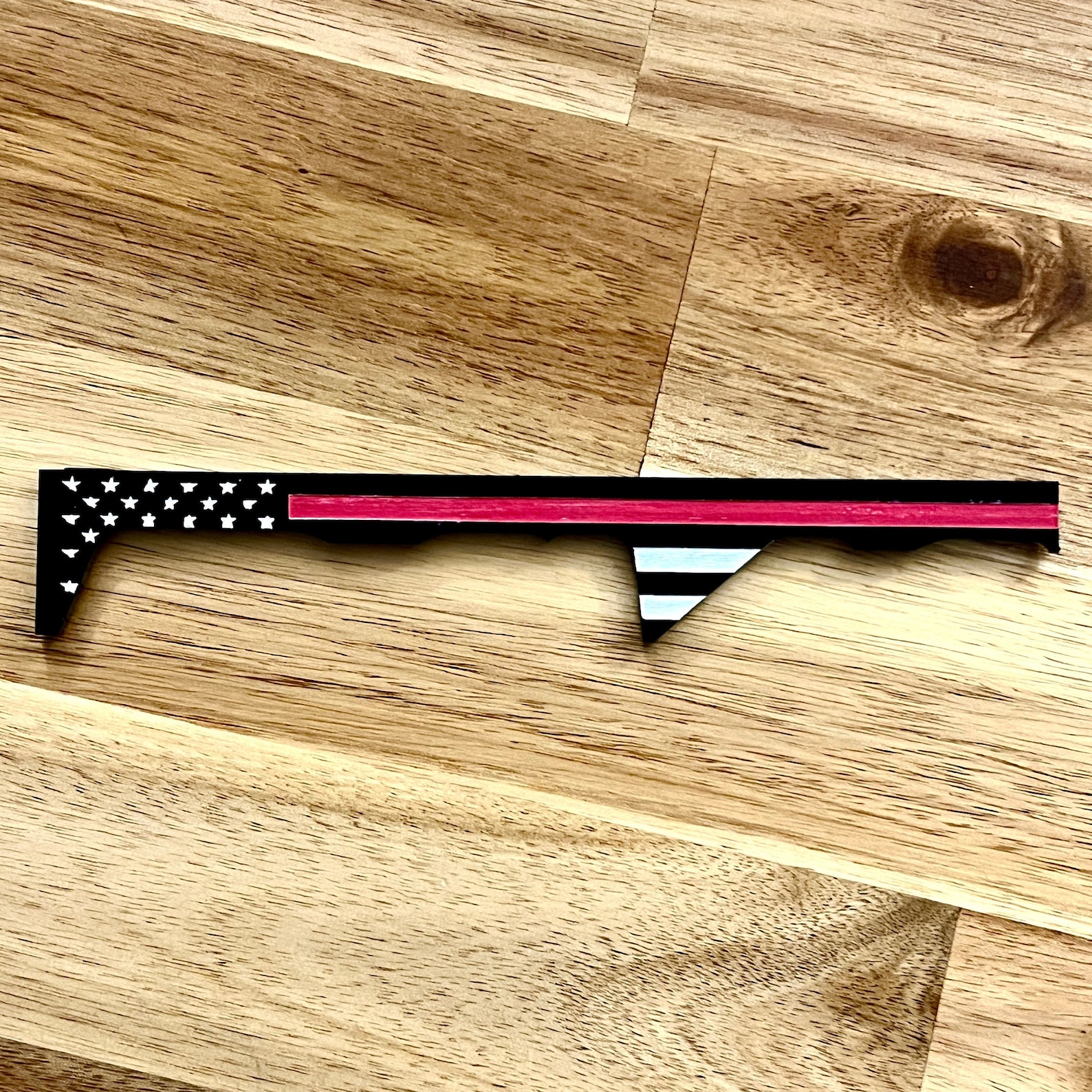 Thin Red Line Firefighter Us Flag Toyota Rav 4 Acrylic Logo Topper: Red ...