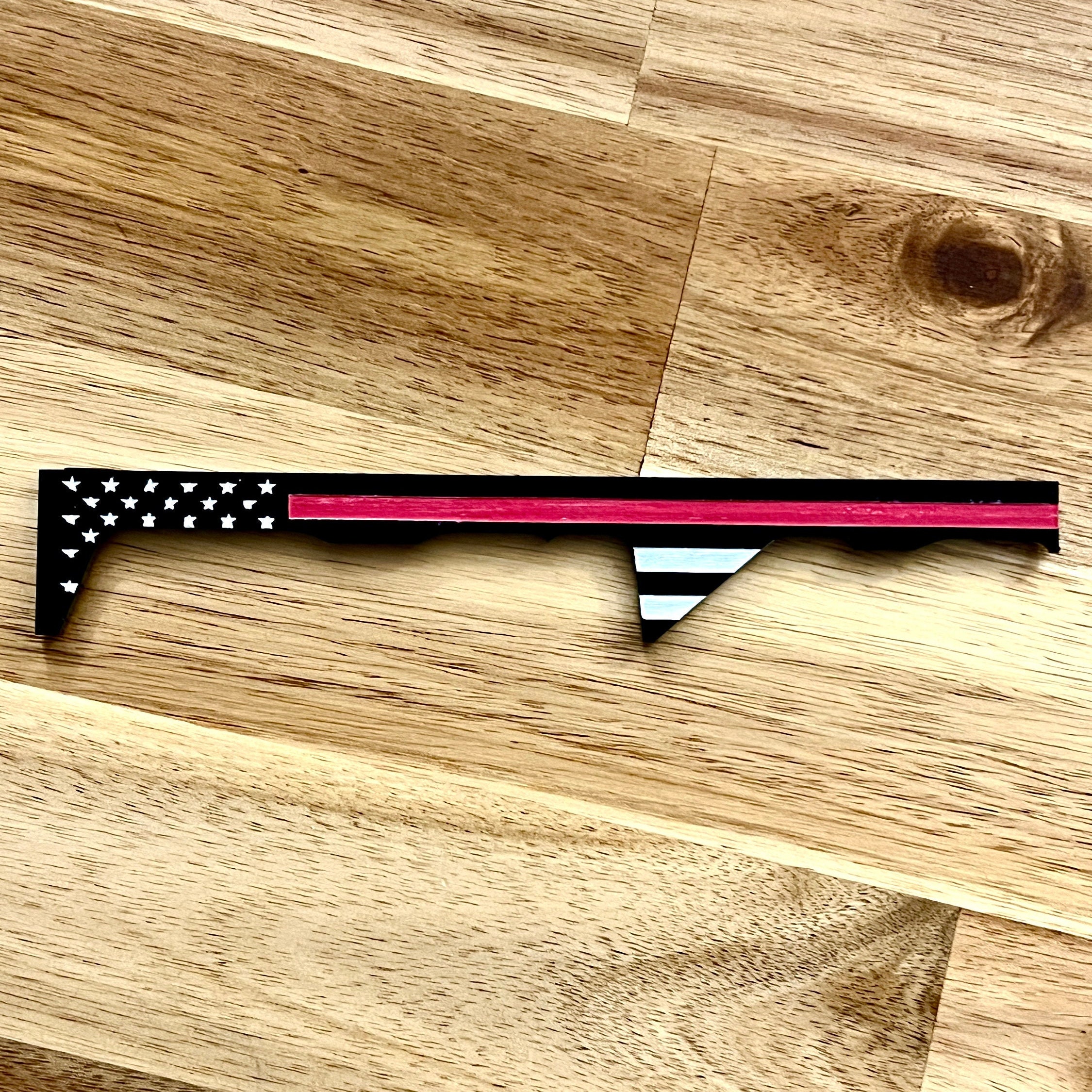 Thin Red Line Firefighter Us Flag Toyota Rav 4 Acrylic Logo Topper: Red ...