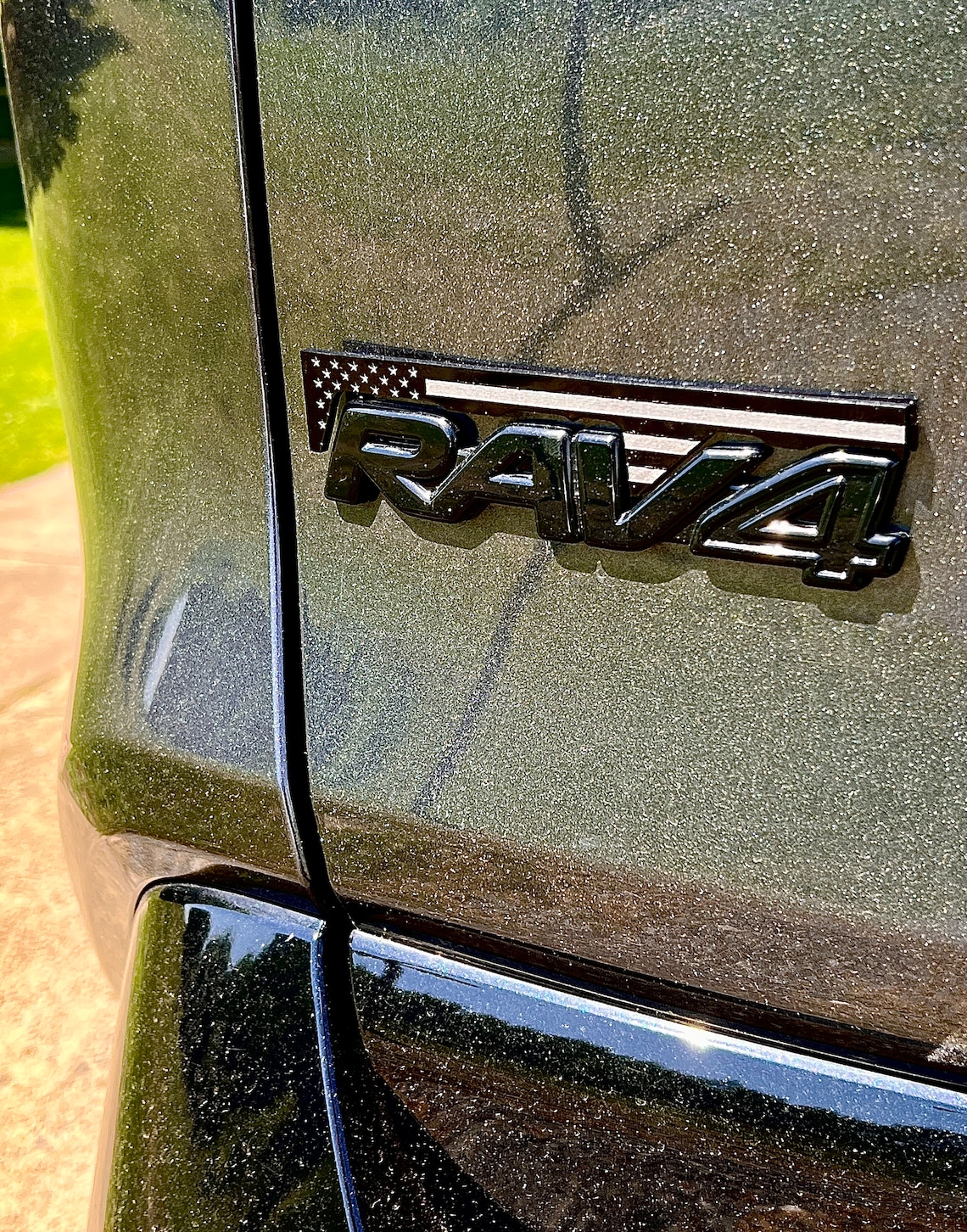 Us Flag Toyota Rav 4 Acrylic Logo Topper: America - Etsy
