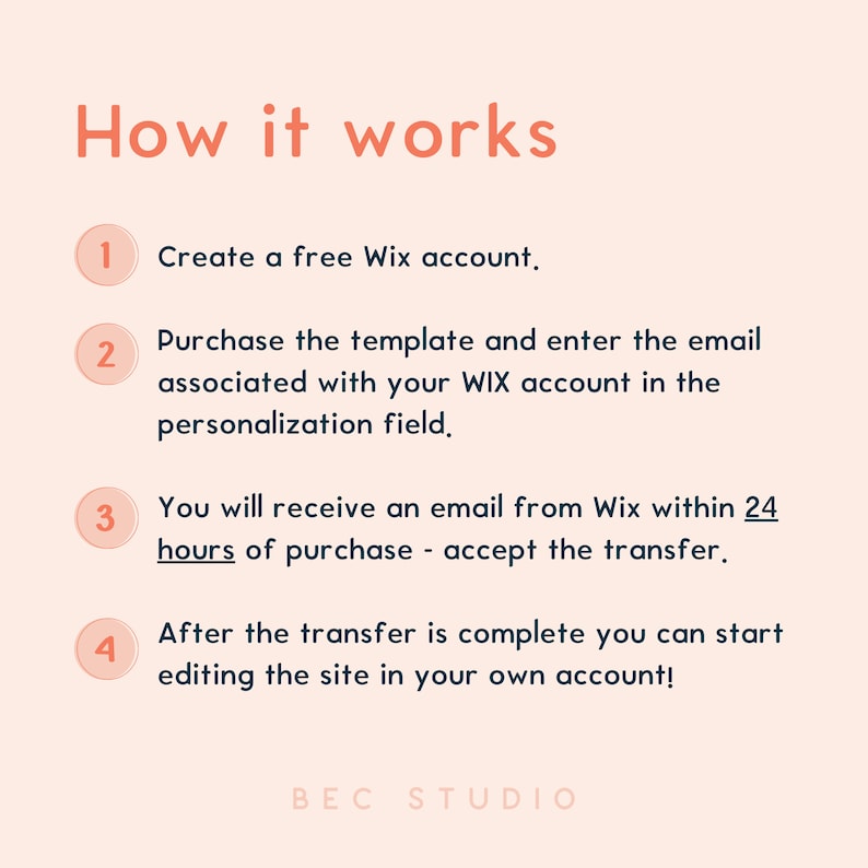 Wix Website Template for Virtual Assistants, Service Providers, Social ...