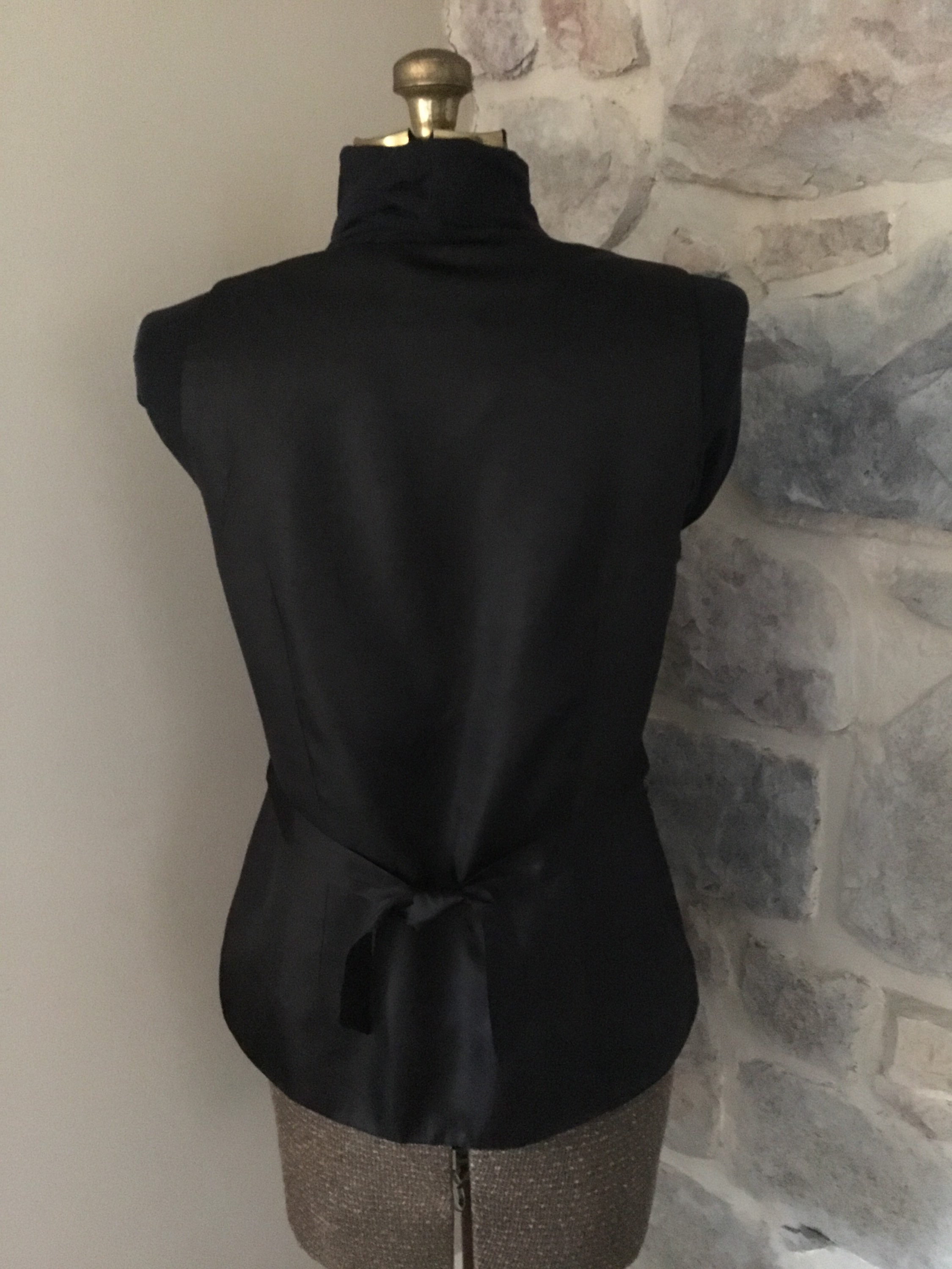 Great Vest With Metallic Gold Stitching - Etsy