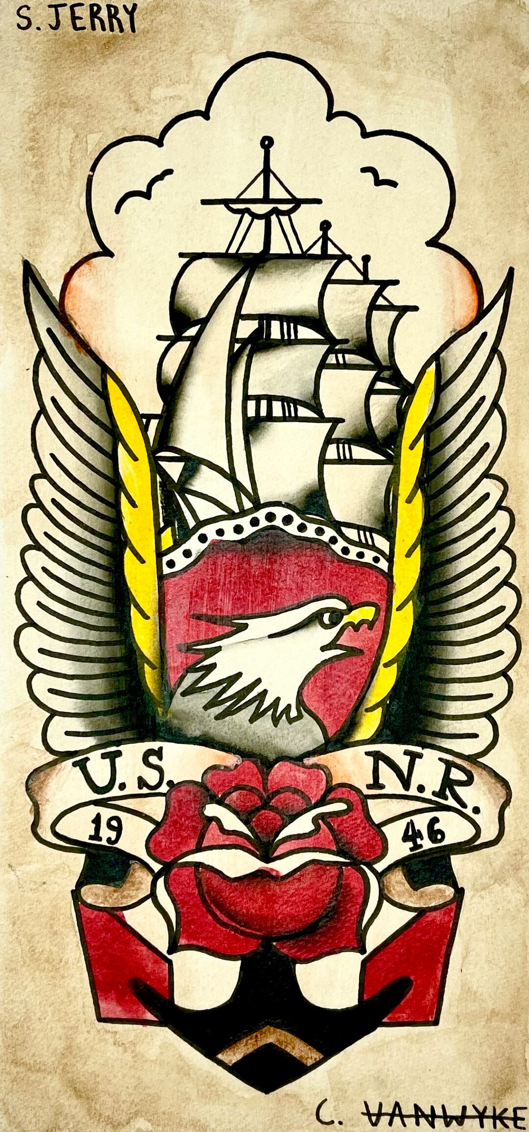 Sailor Jerry - Navy - Etsy