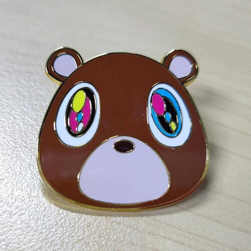 Kanye West Graduation Bear Enamel Pin - Etsy