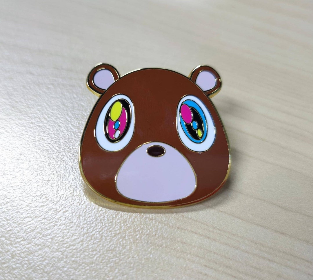 Kanye West Enamel Pin 'graduation Bear' - Etsy