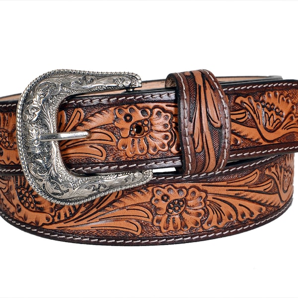 Hand Painted Leather Belt - Etsy