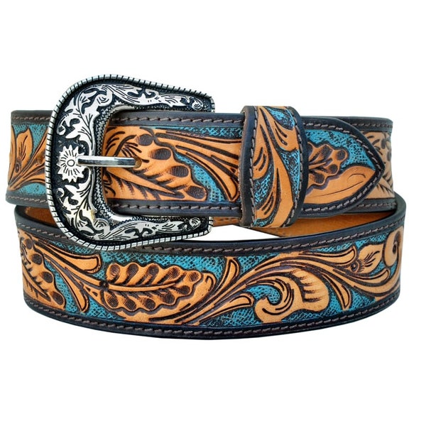 Painted Leather Belt - Etsy