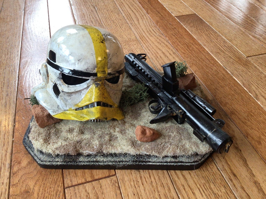 Artillery Troop Soldier With Blaster Rifle Battle Scene - Etsy