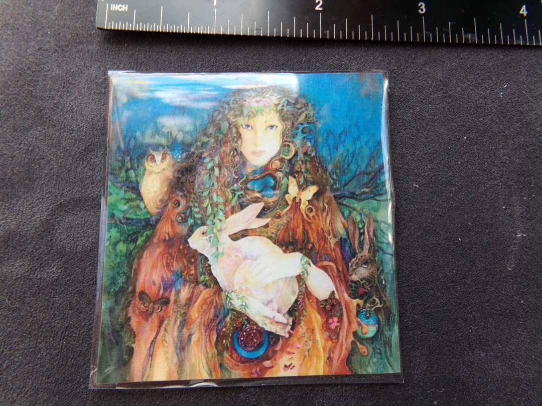 Goddess Ostara With Spring Animals Refrigerator Magnet - Etsy