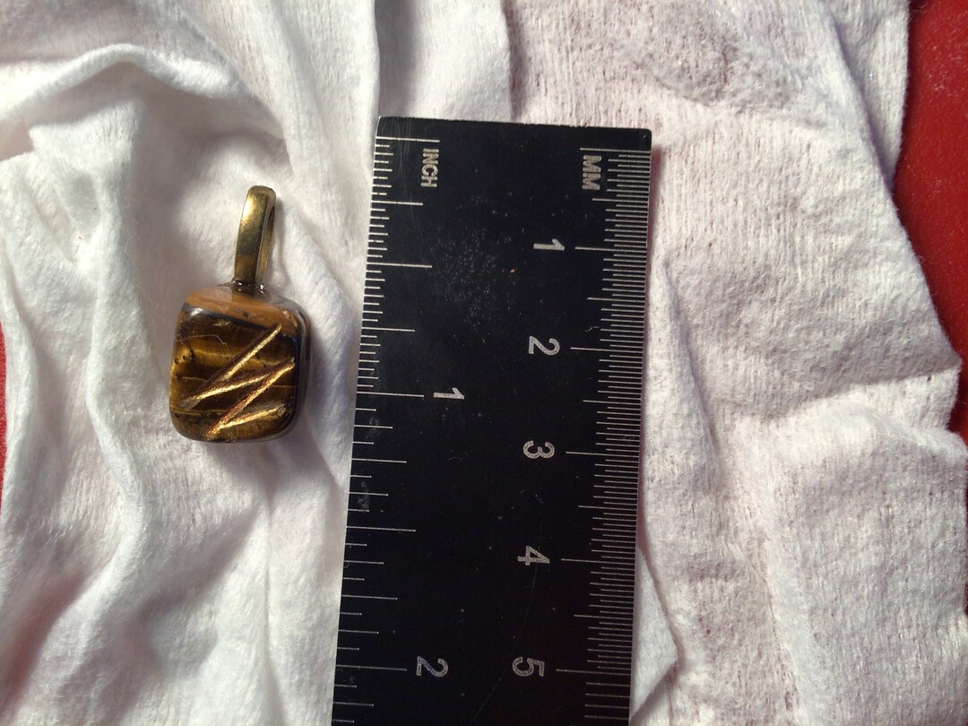 Tiger's Eye Sigil/sowulo/sowilo/sowulu/sigel/sugil Rune Stone Pendant ...