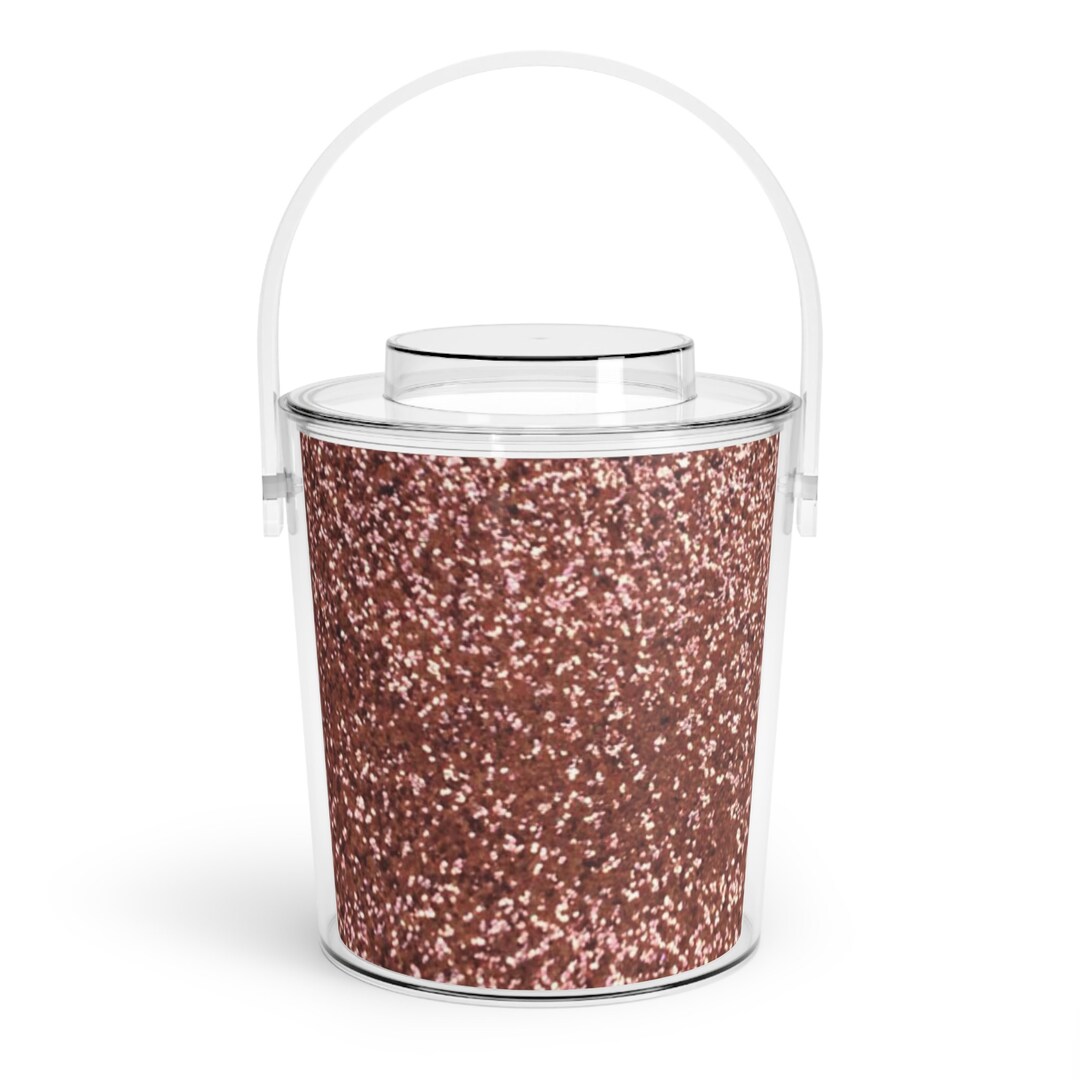 Brown Glitter no Actual Glitter Ice Bucket With Tongs - Etsy