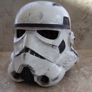 Battle Damaged 3D Printed and Painted Storm Trooper Helmet (NON ...