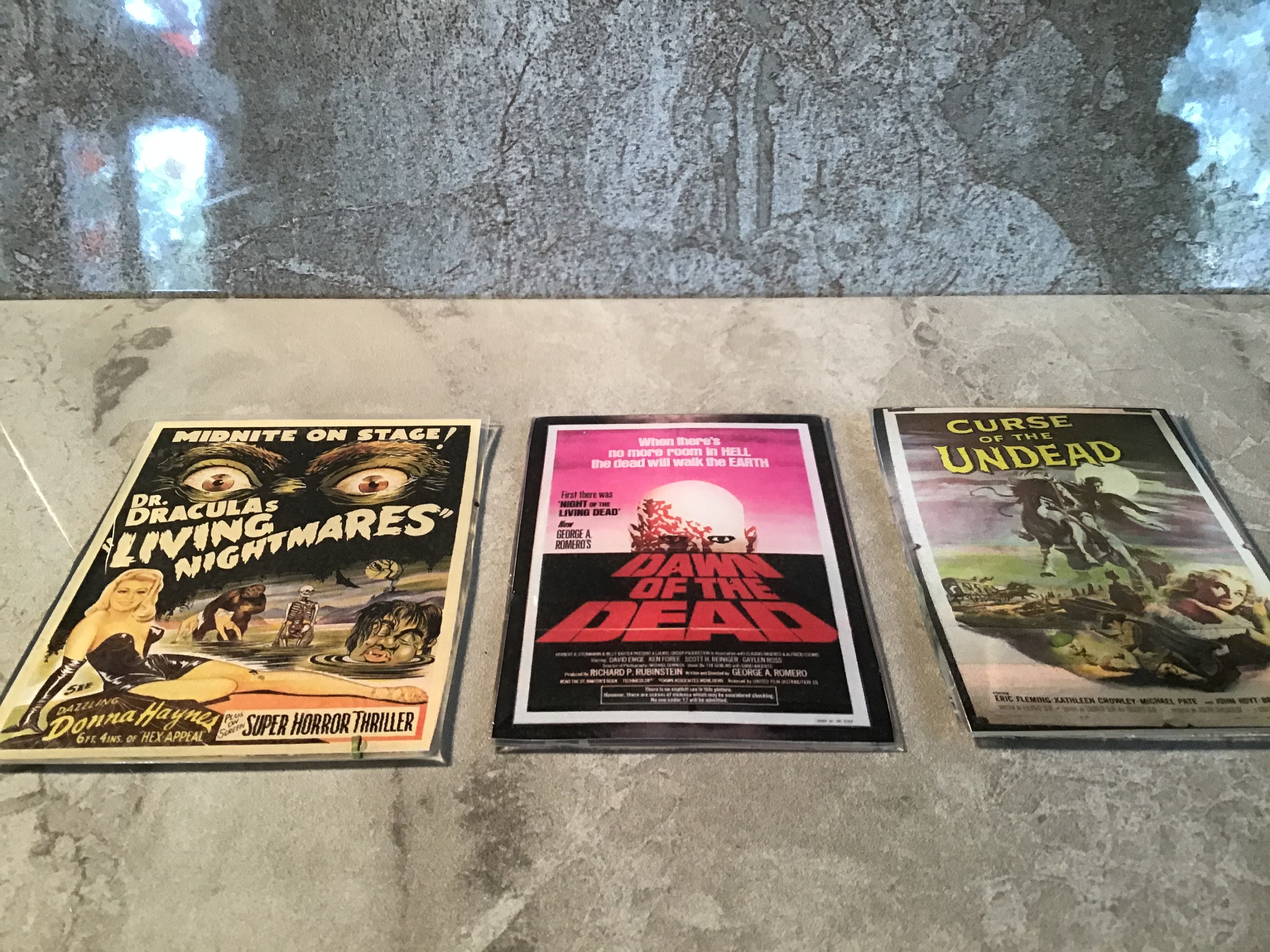 3 Horror Movie Refrigerator Magnets Living Nightmare, Dawn of the Dead ...