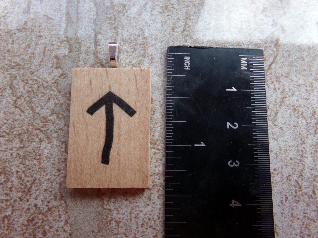 Teiwaz/tiwaz/tyr Beechwood Rune Stone Pendant - Etsy