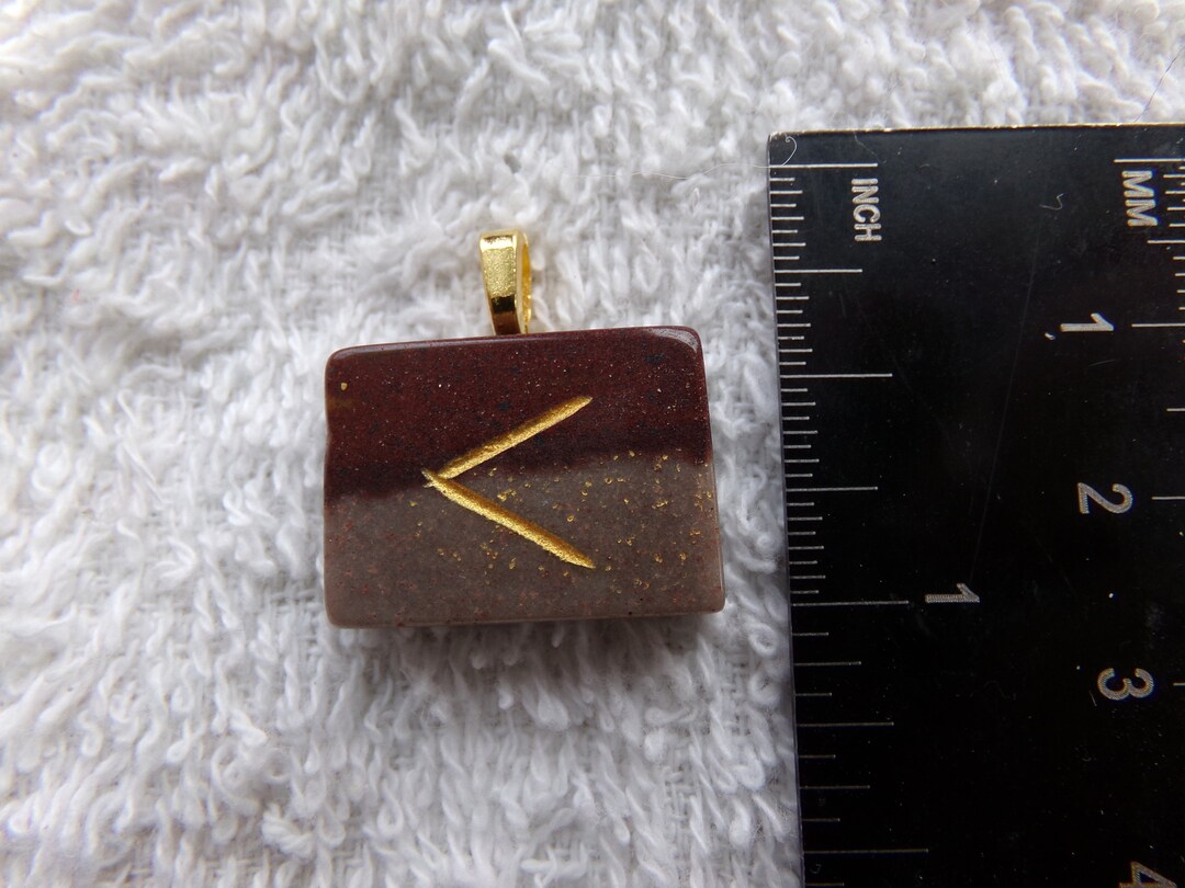 Kenaz/kaunaz/ken/kano/cen Genuine Narmada Rune Stone Pendant Crystal ...