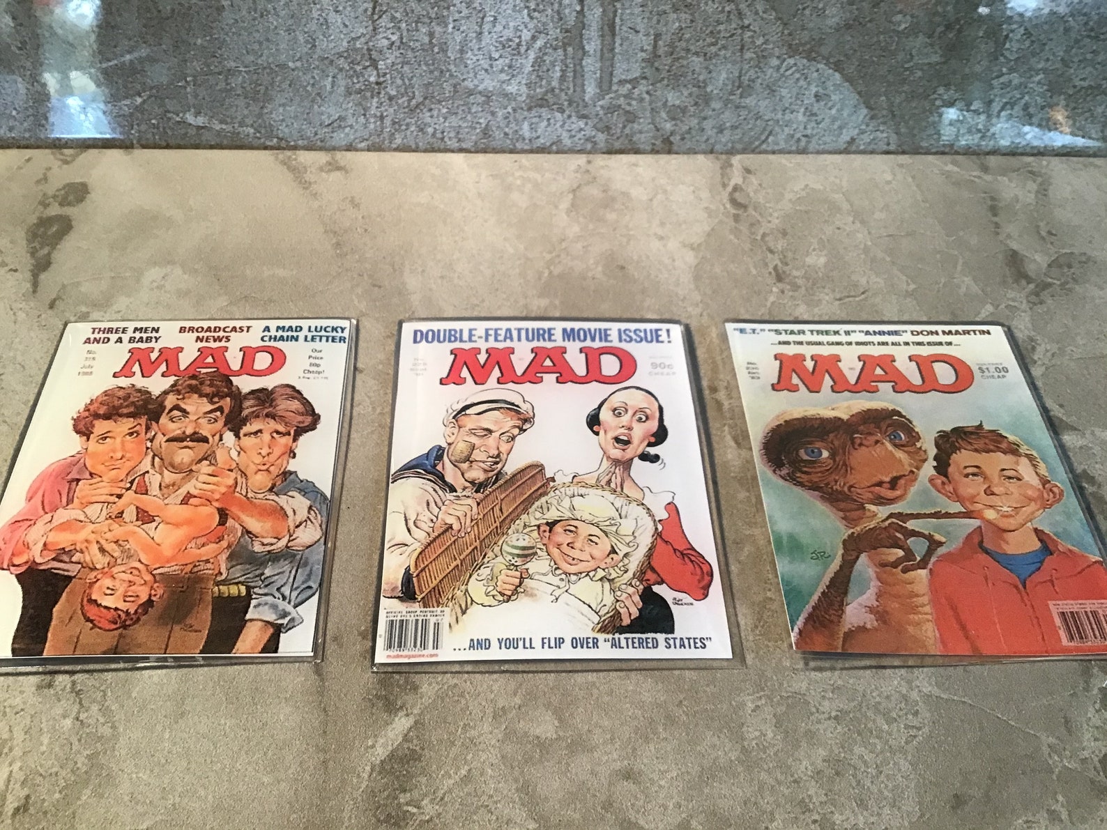 3 Men and a Baby Popeye and ET Mad Magazine Covers | Etsy