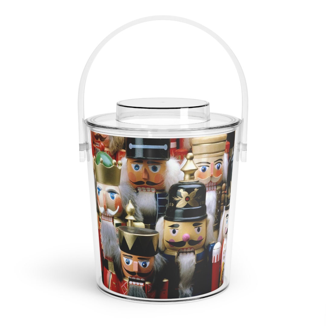 Nutcracker Troop Christmas Yuletide Ice Bucket With Tongs - Etsy