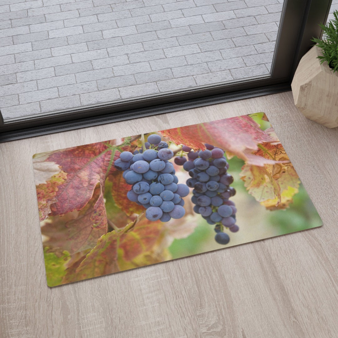 Purple Grapes Floor Mat - Etsy