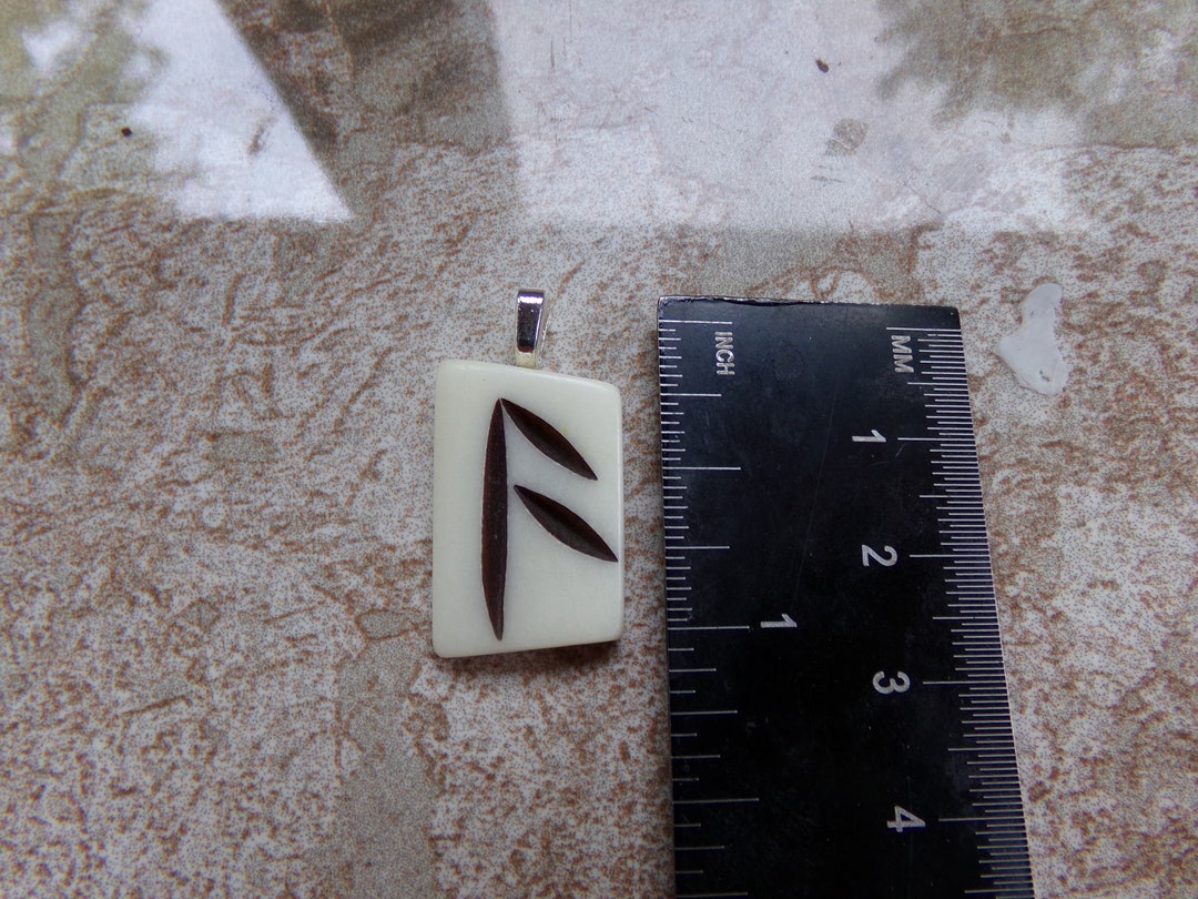 Ansuz/os/as/aesir Genuine Animal Bone Rune Stone Pendant - Etsy