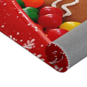 Gingerbread Man Cookie With Candy Christmas Yuletide Area Rugs - Etsy