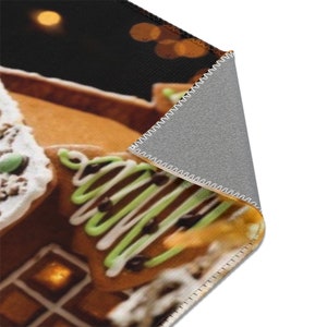 Green Gingerbread House Christmas Yuletide Area Rugs - Etsy