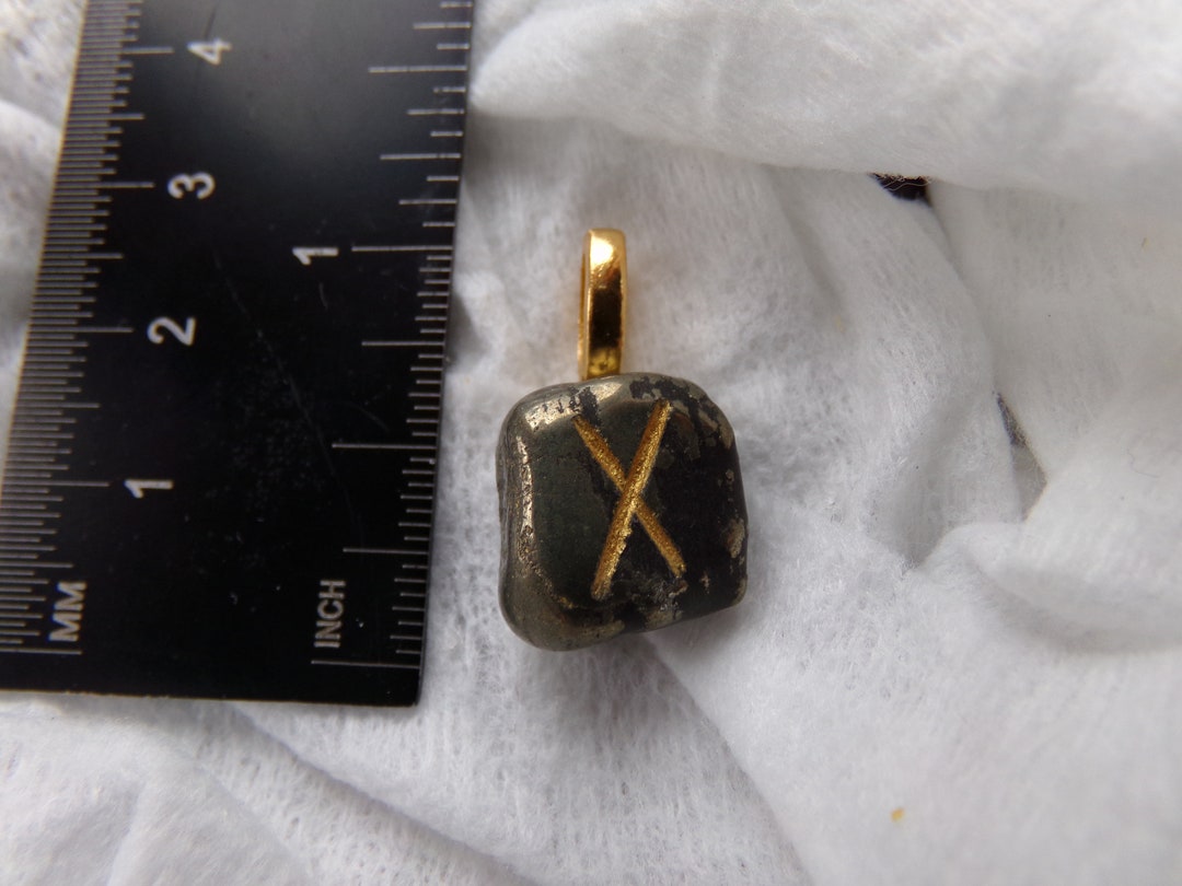 Hämatit Gebo/Gyfu/Geofu/Gifu Runen Stein Anhänger - Etsy.de