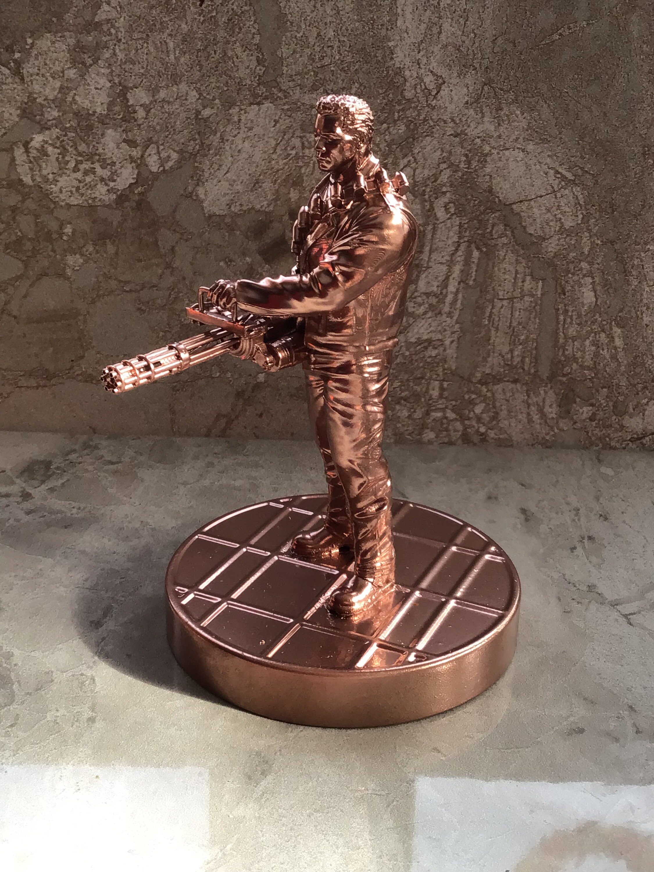 Copper Colored Terminator 2 Terminator 3-D Printed Figurine 5" Tall - Etsy