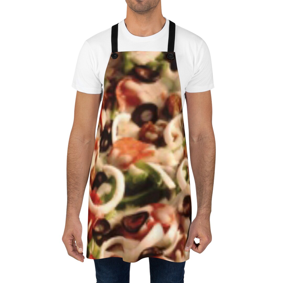 The Works Garbage Pizza Apron (AOP) - Etsy