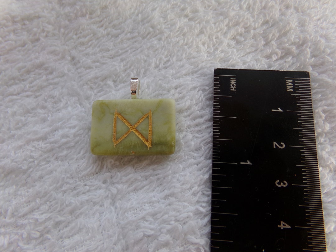 Dagaz/dag/daeg Genuine Serpentine Rune Stone Crystal Witch Magick ...