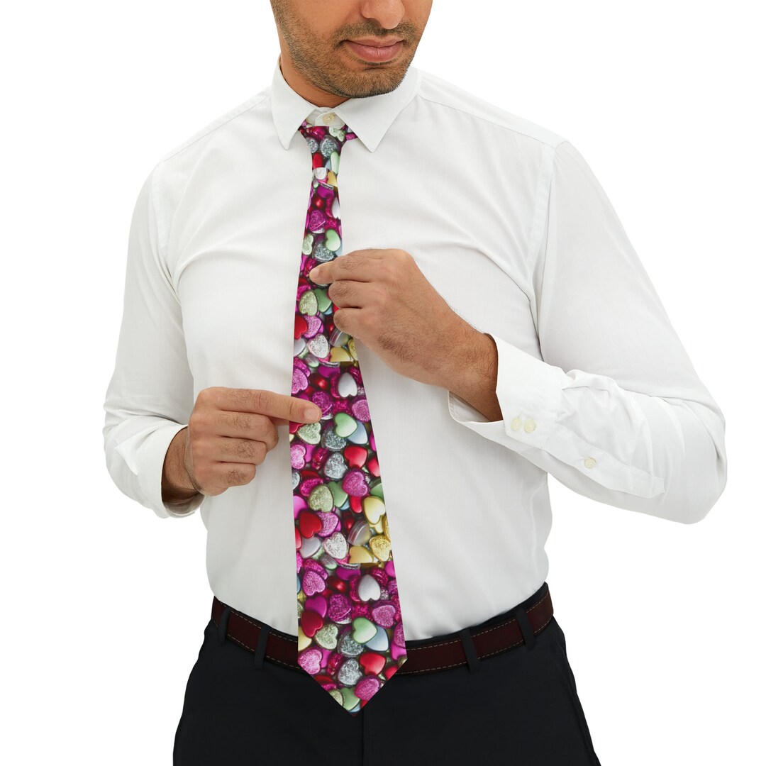 Foil Wrapped Candy Hearts Valentine's Necktie - Etsy