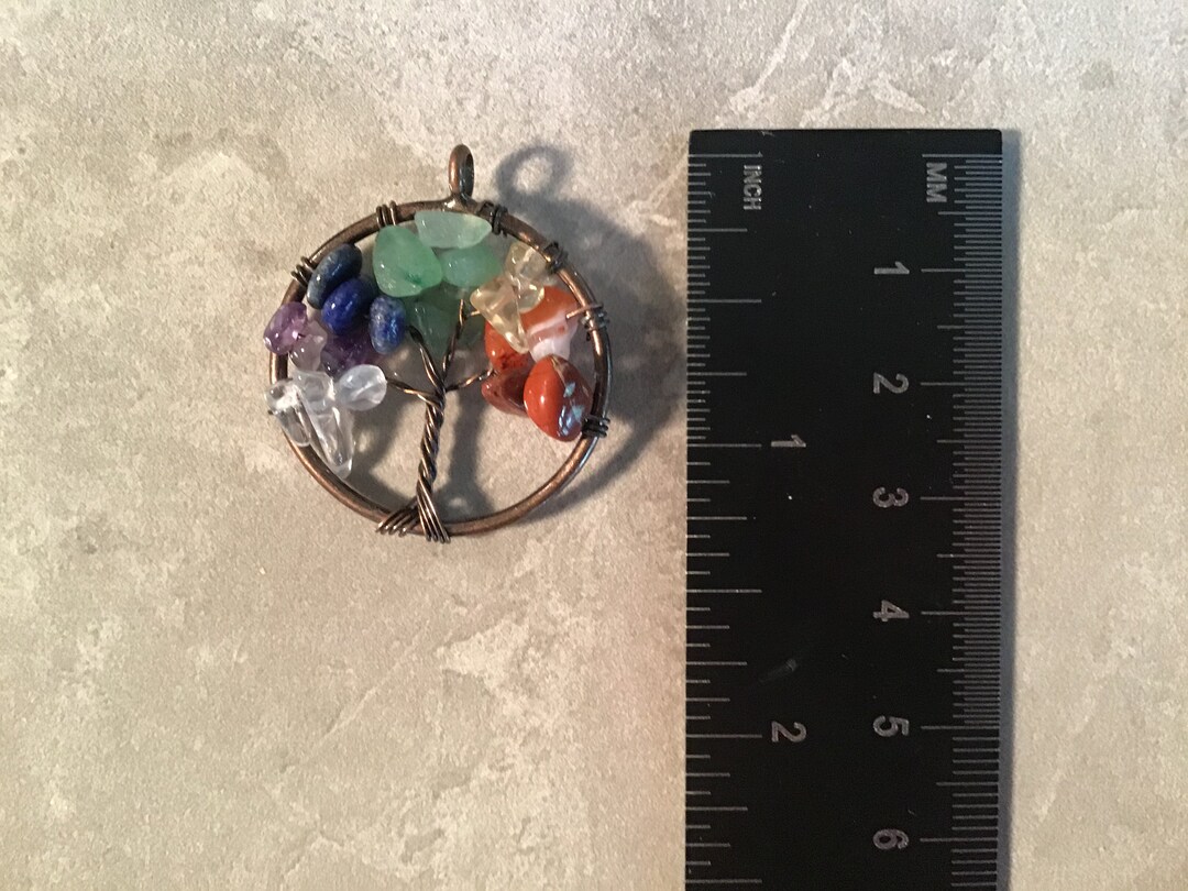 Crystal Witch Magick Shoppe Handmade Tree of Life Natural Stone Pendant ...