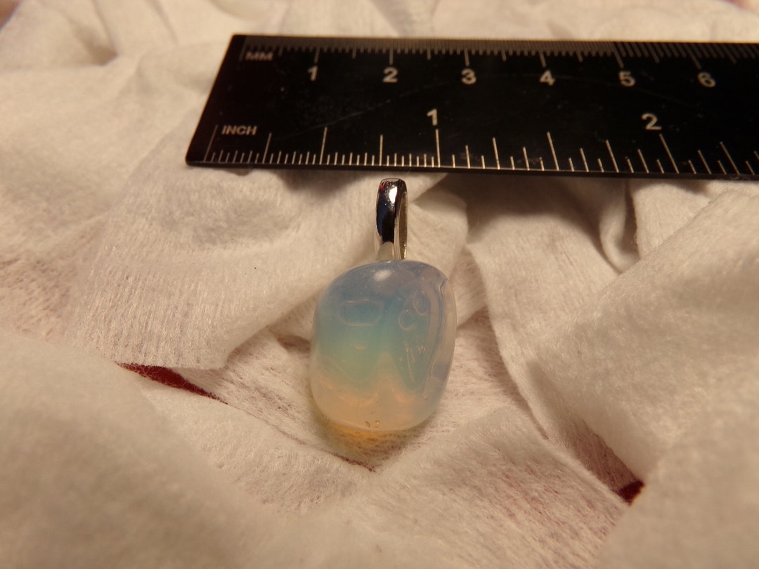 Opalite Wyrd Rune Stone Pendant Crystal Witch Magick Shoppe - Etsy