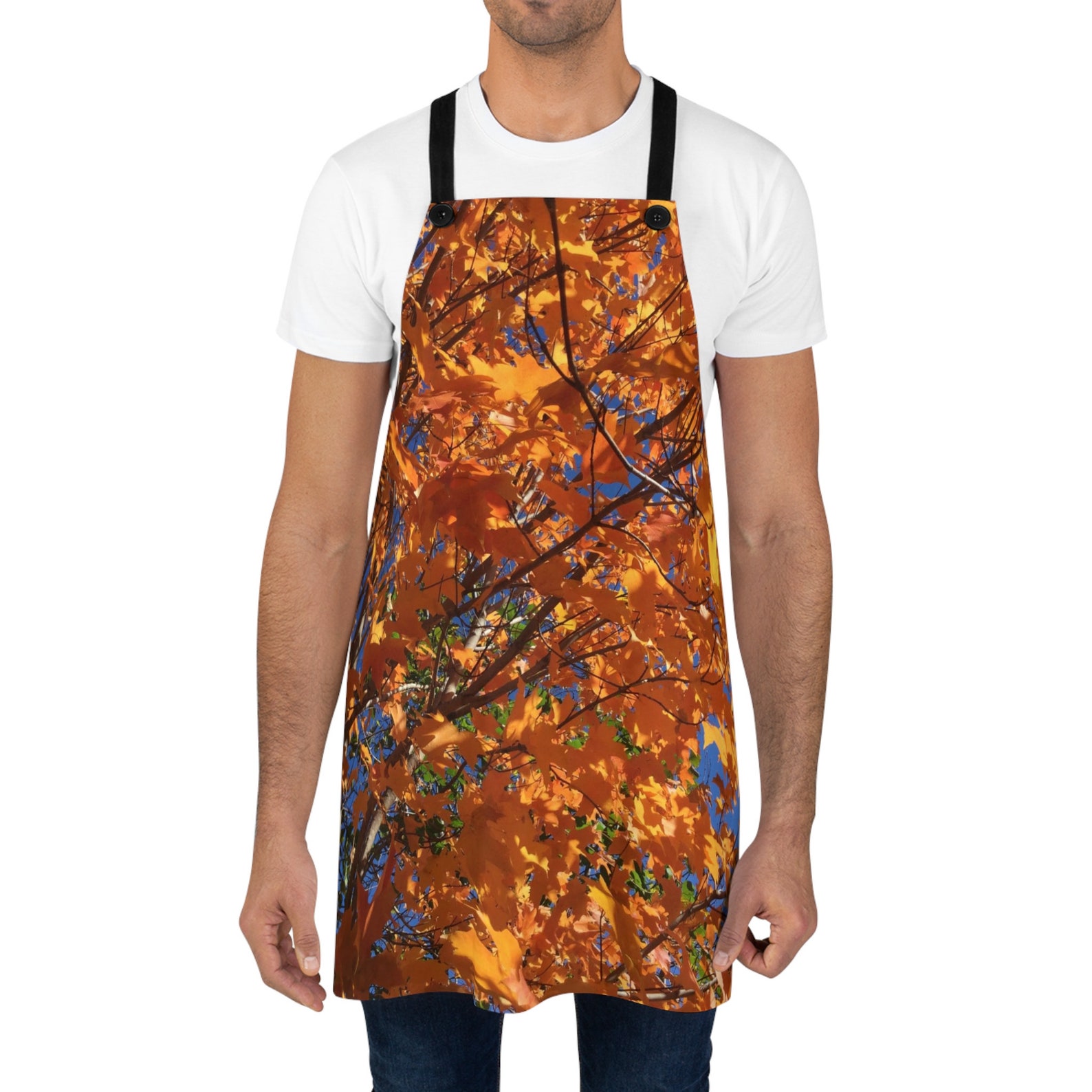 Dark Orange Fall Fiesta Maple Apron (AOP) - Etsy