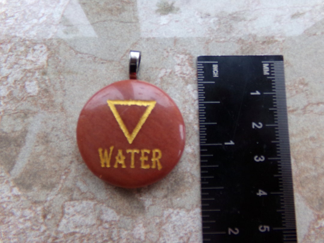 Water Symbol Pendant Crystal Witch Magick Shoppe - Etsy