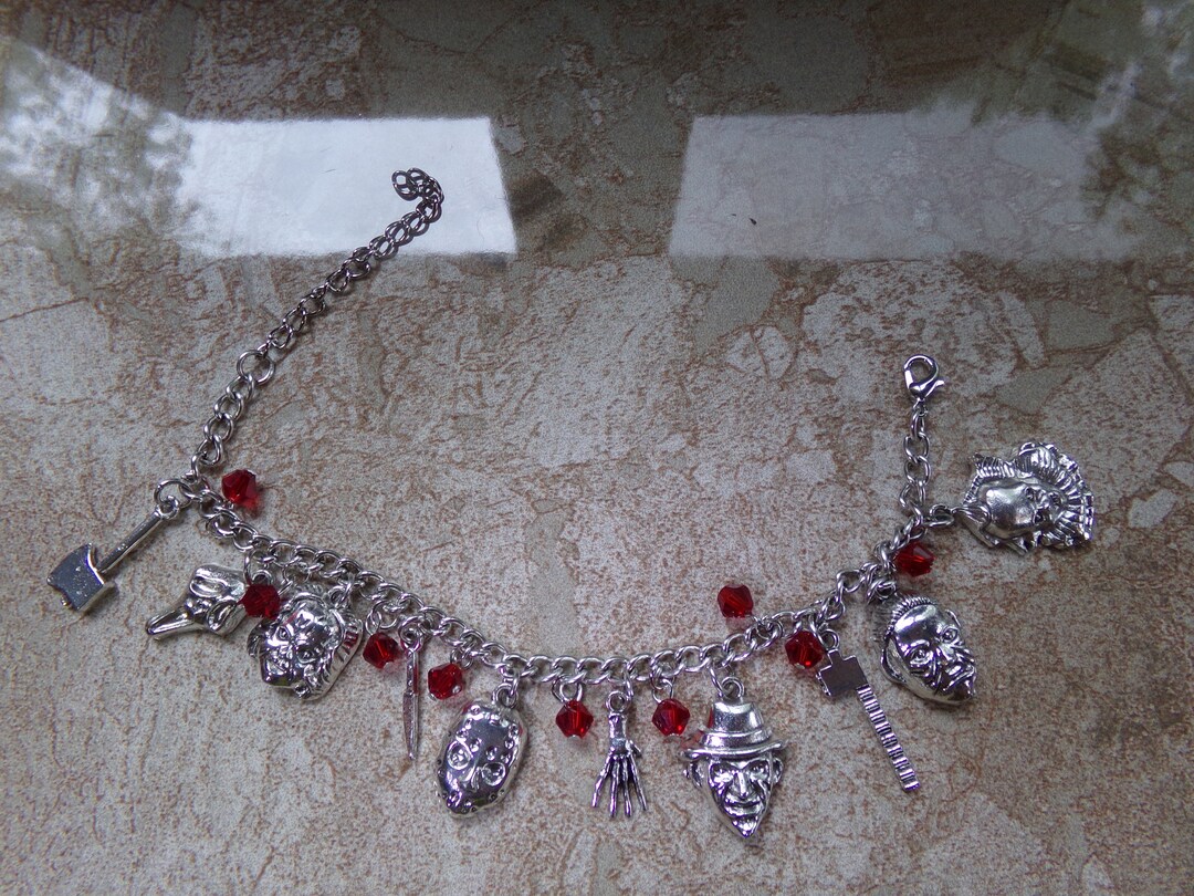 Horror Movie Characcters Charm Bracellet Halloween - Etsy
