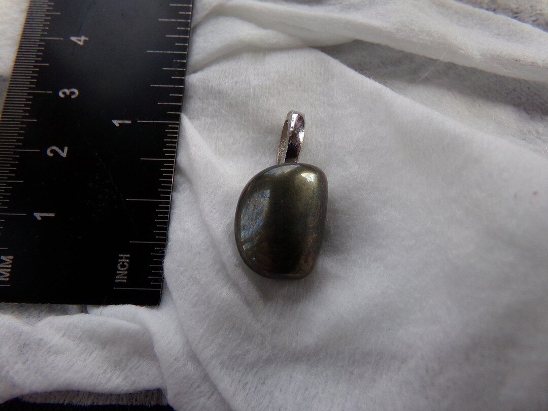 Pyrite Wyrd Rune Stone Pendant - Etsy
