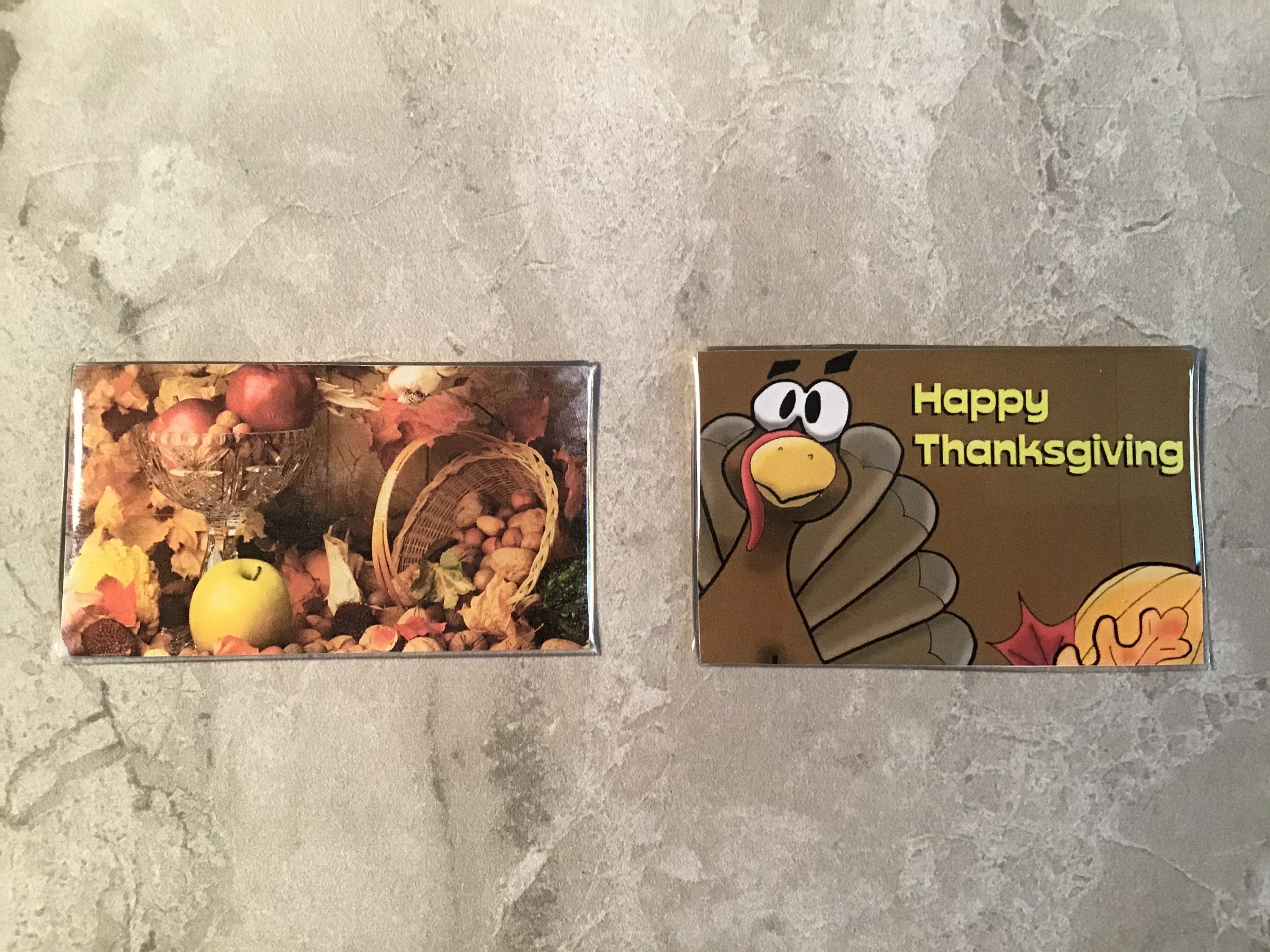 2 Thanksgiving Refrigerator Magnets - Etsy UK