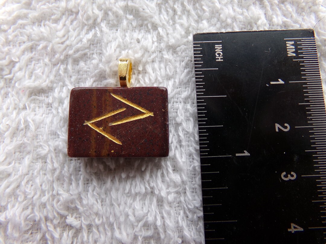 Jera/ger Genuine Narmada Rune Stone Pendant Crystal Witch Magick Shoppe ...