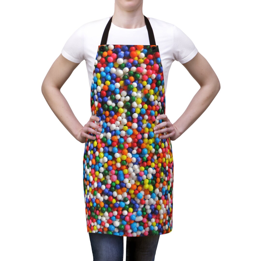 Multicolored Candy Sprinkle Balls Apron (AOP) - Etsy