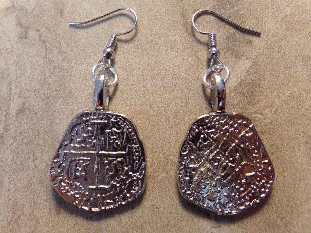 Pendientes Doblones de Plata - Etsy España